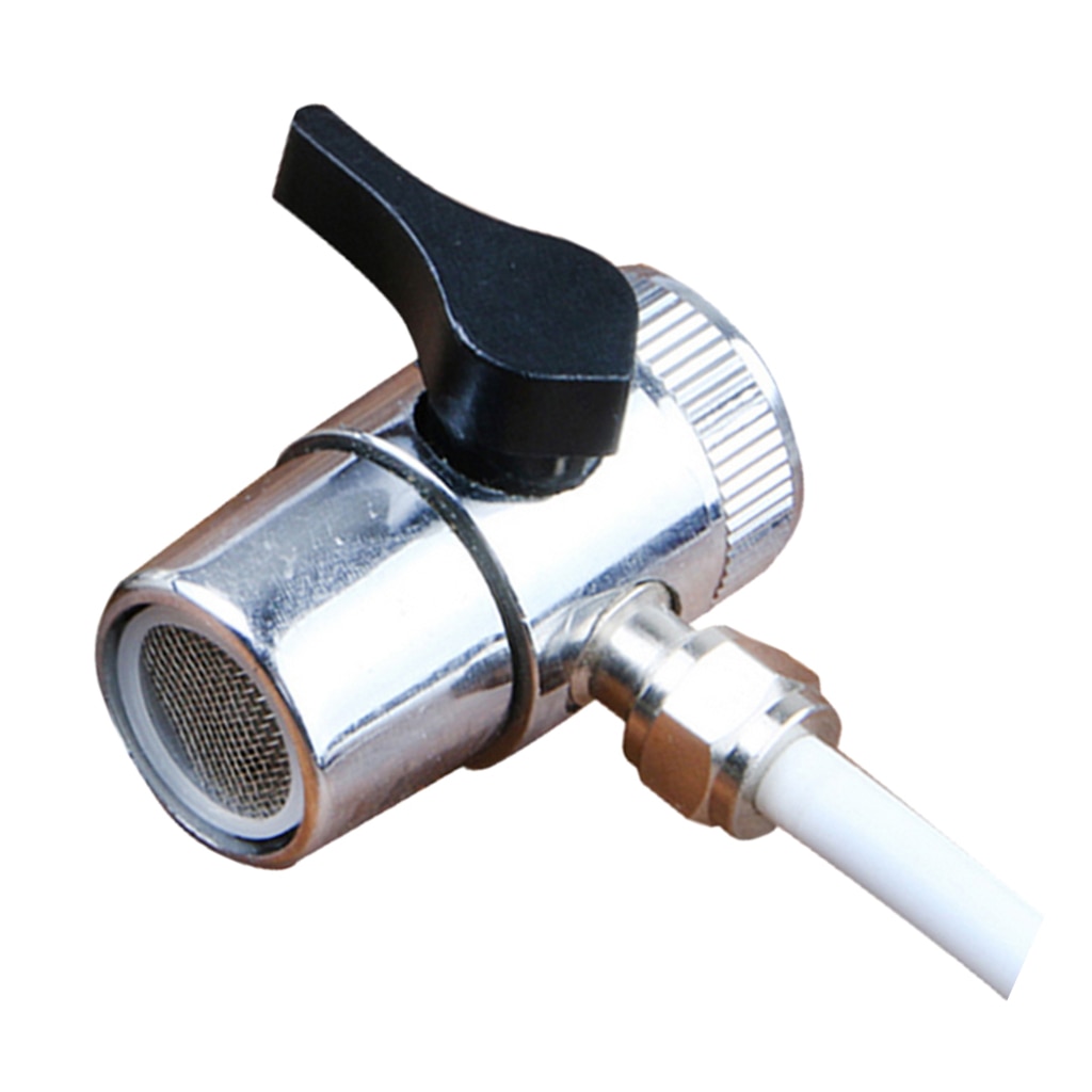 Metal T-adapter with Shut-off Valve, 3-way Tee Con... – Grandado