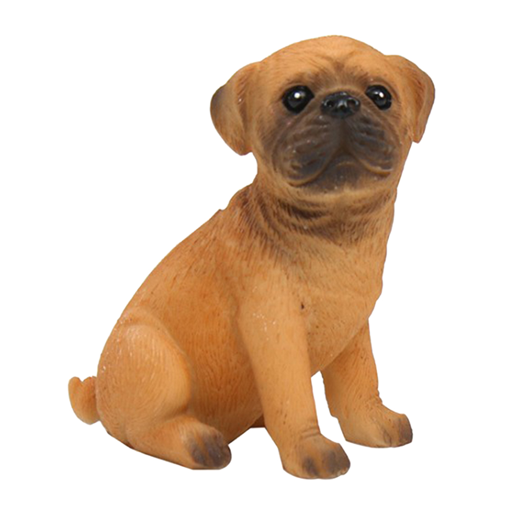 Mini Resin Dog Figures Hand-painted Puppy Ornament... – Grandado