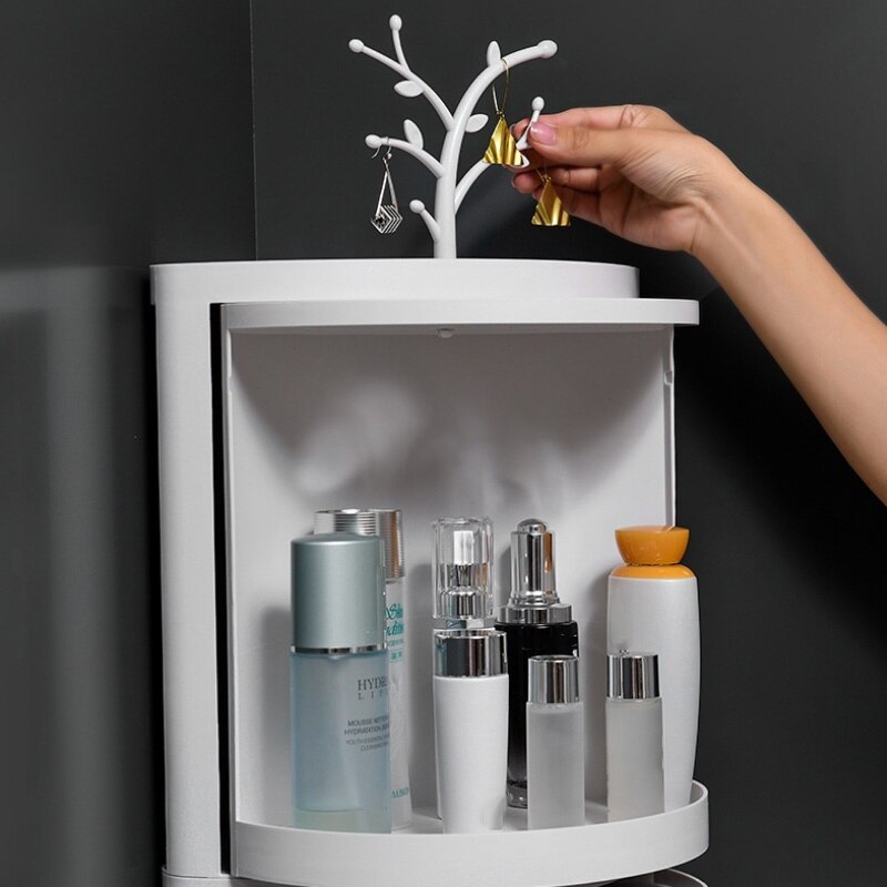 Bathroom shelf bathroom corner plastic storage rac... – Grandado