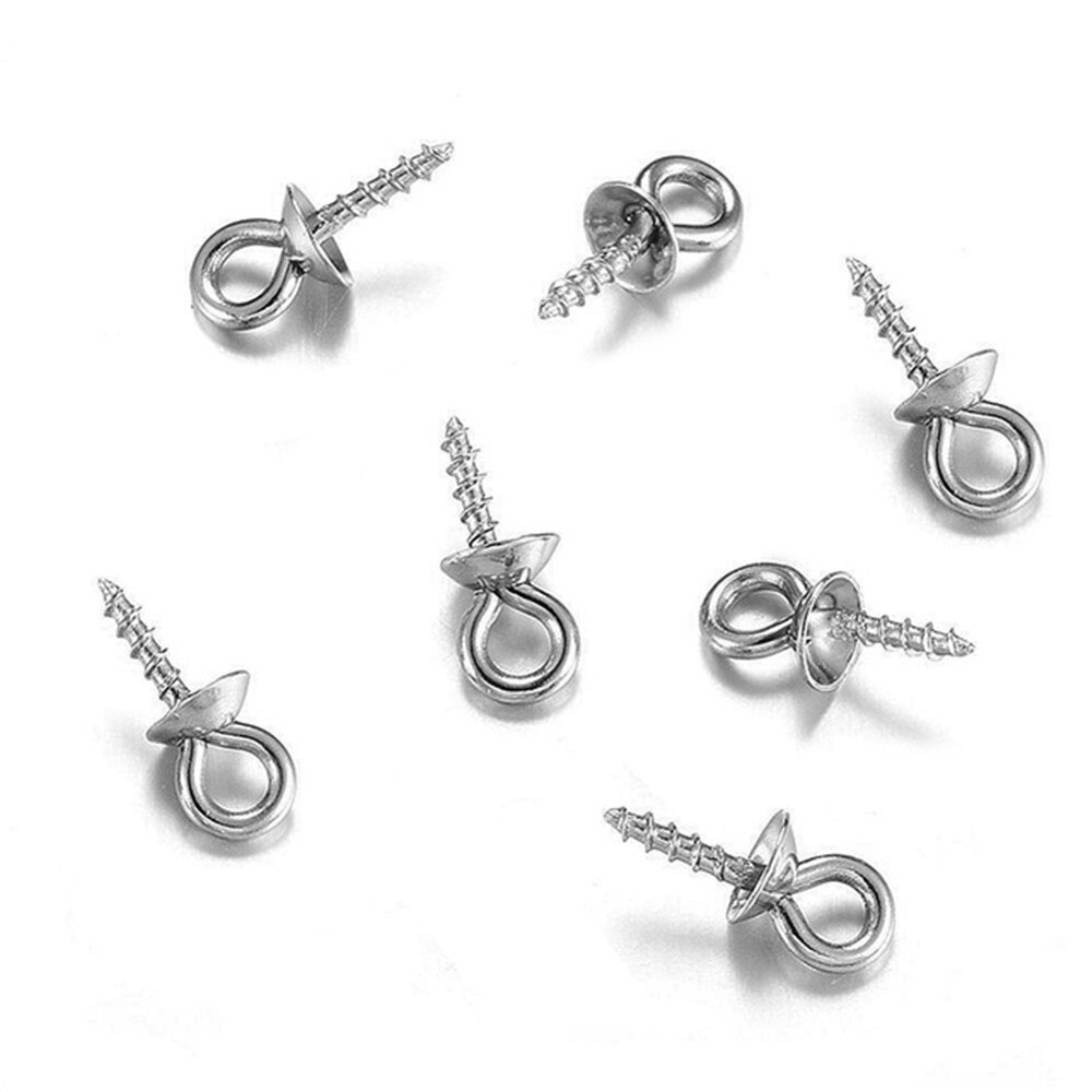 30/piece stainless steel screw eye button top perf... – Vicedeal