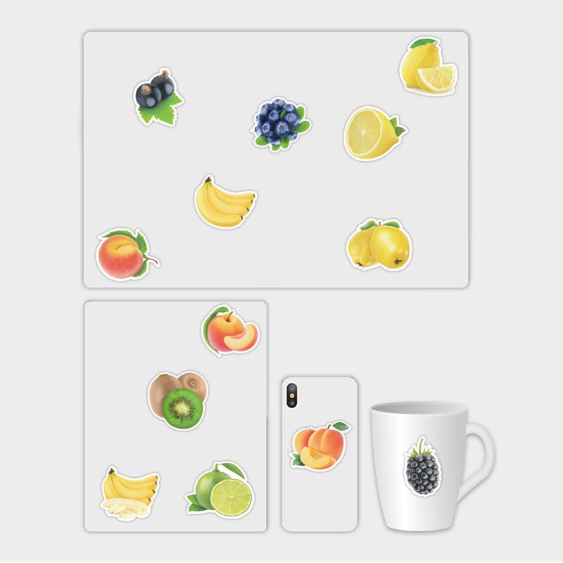 50Pcs Exquisite Fresh Fruits Vegetables Stickers F... – Vicedeal
