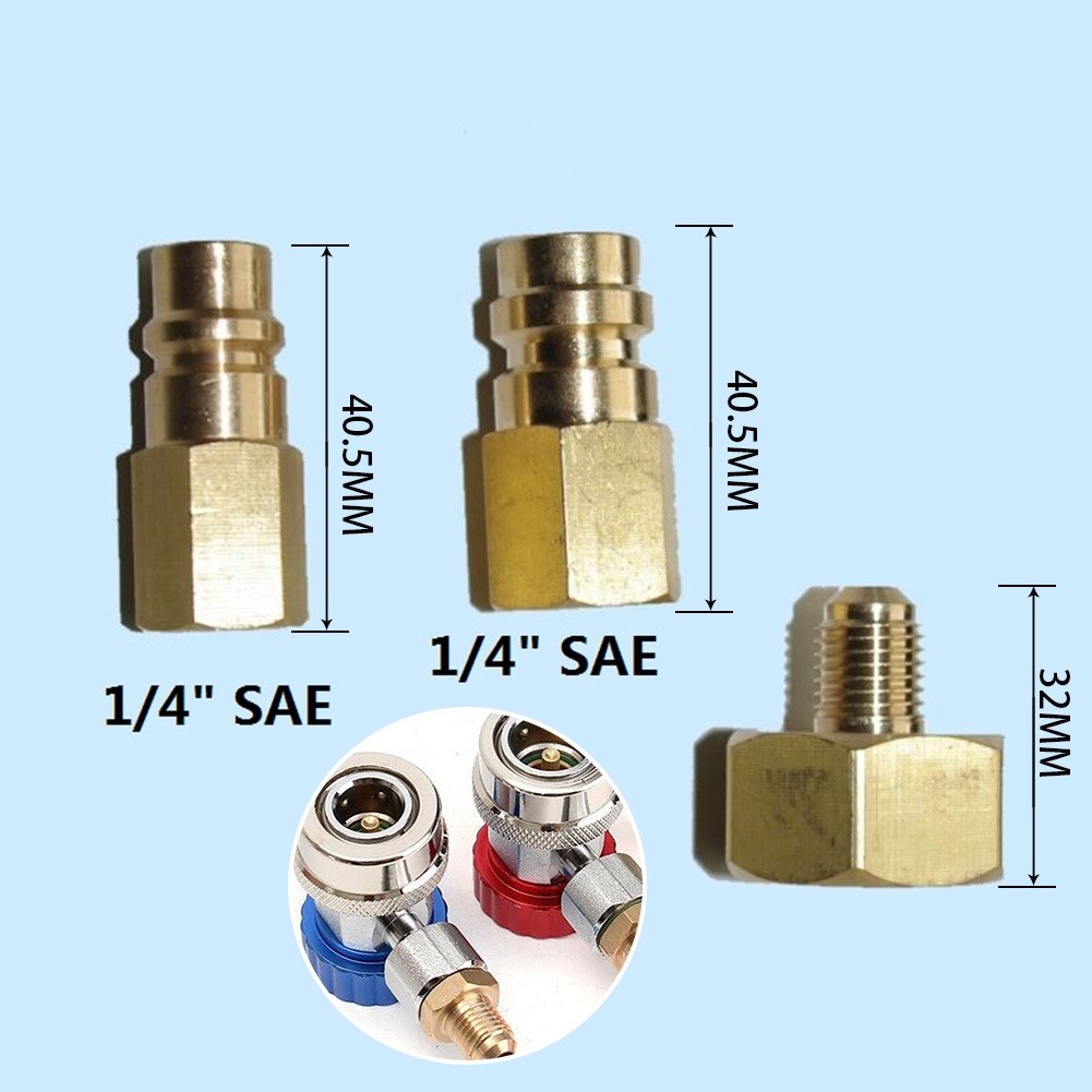 3pcs Bottle Adapter Set For Refrigerant R134a Air ... – Vicedeal