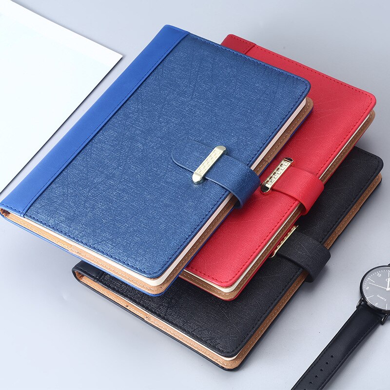 Leather Diary Business Work Notebook Thick Paper W... – Grandado