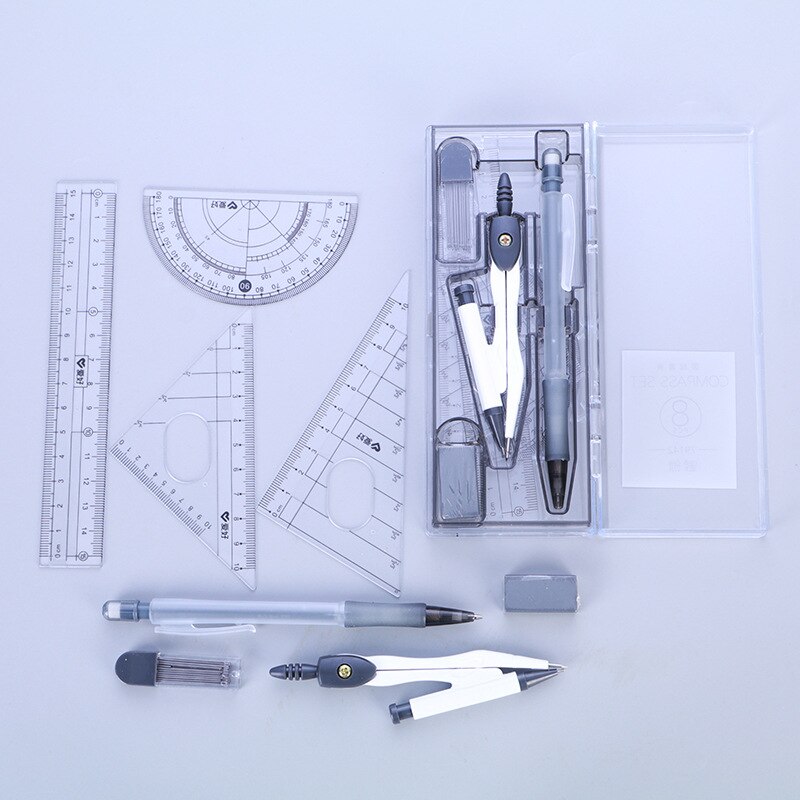 Hobby stationery gentle time compass set 8 piece s... – Vicedeal