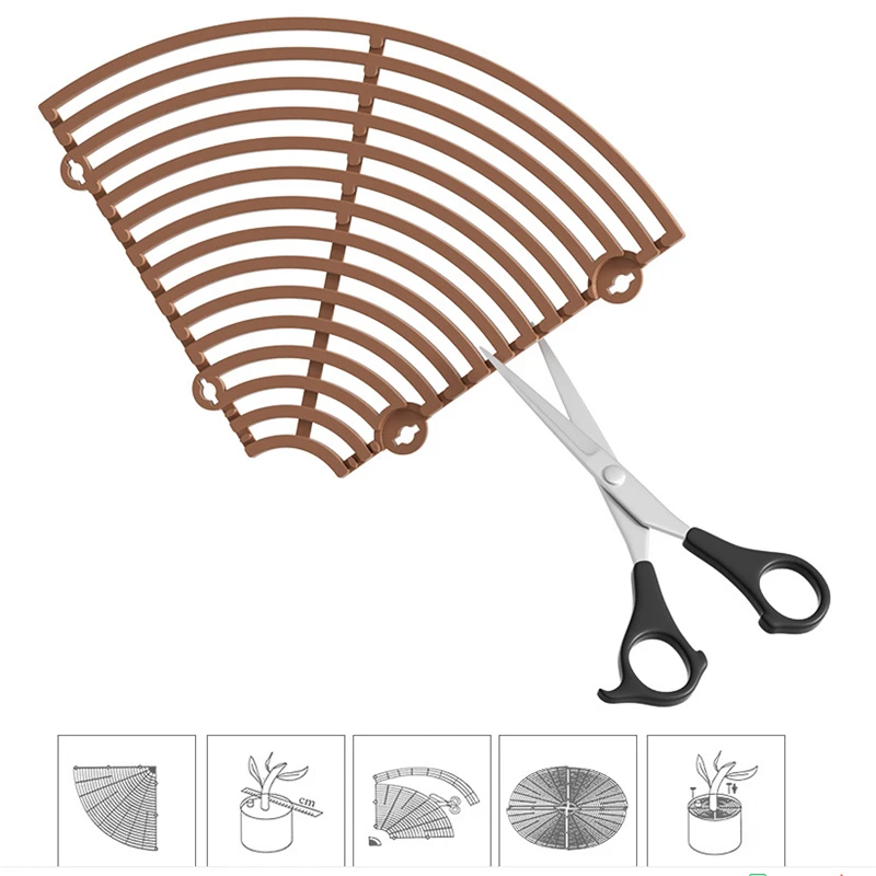 1PC Plant Pot Soil Guard with Nails Grid Baby Safe... – Grandado