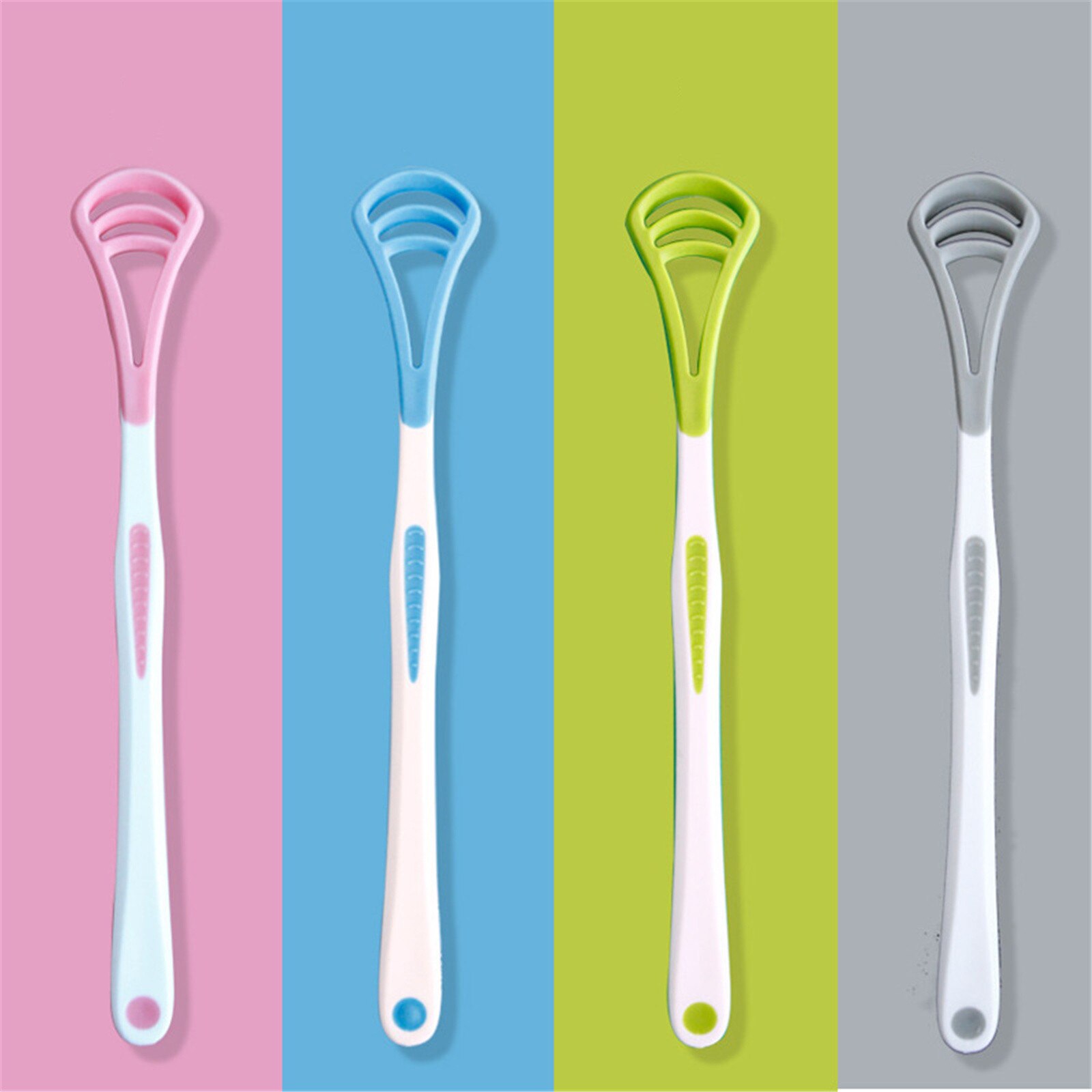 Silicone Tongue Scraper Tongue Cleaner Remove Hali... – Vicedeal