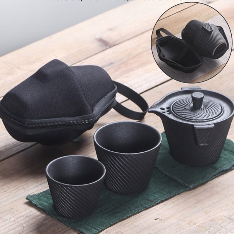 Japanese Style Tea Set Portable Office Outdoor Tra... – Vicedeal