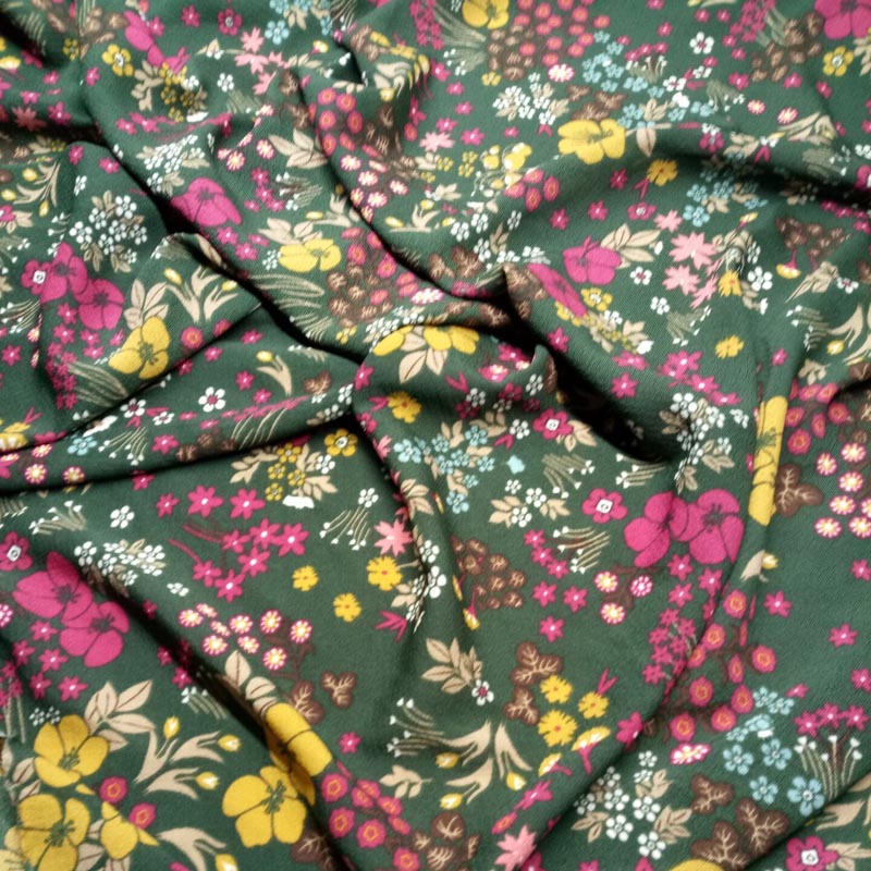 Chiffon blomsterprint chiffon stof sommer kjole ma... – Vicedeal