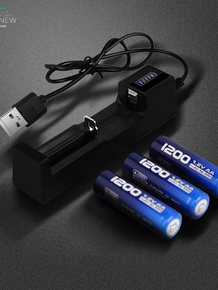 18650 Battery Charger 1 Slot Universal Li-lon USB ... – Grandado