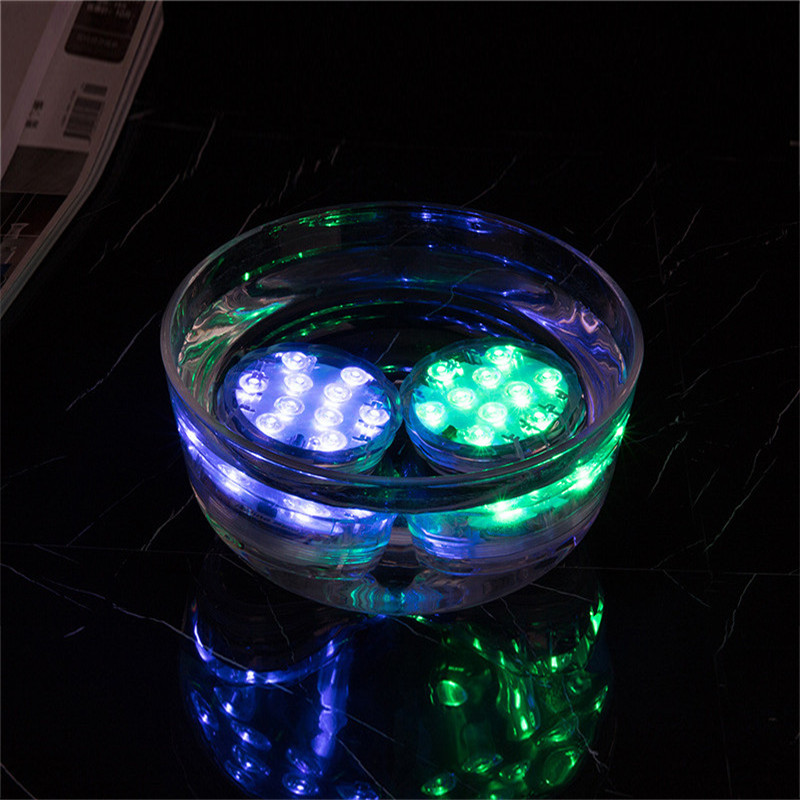 10 Led Remote Controlled RGB Submersible Light Und... – Vicedeal