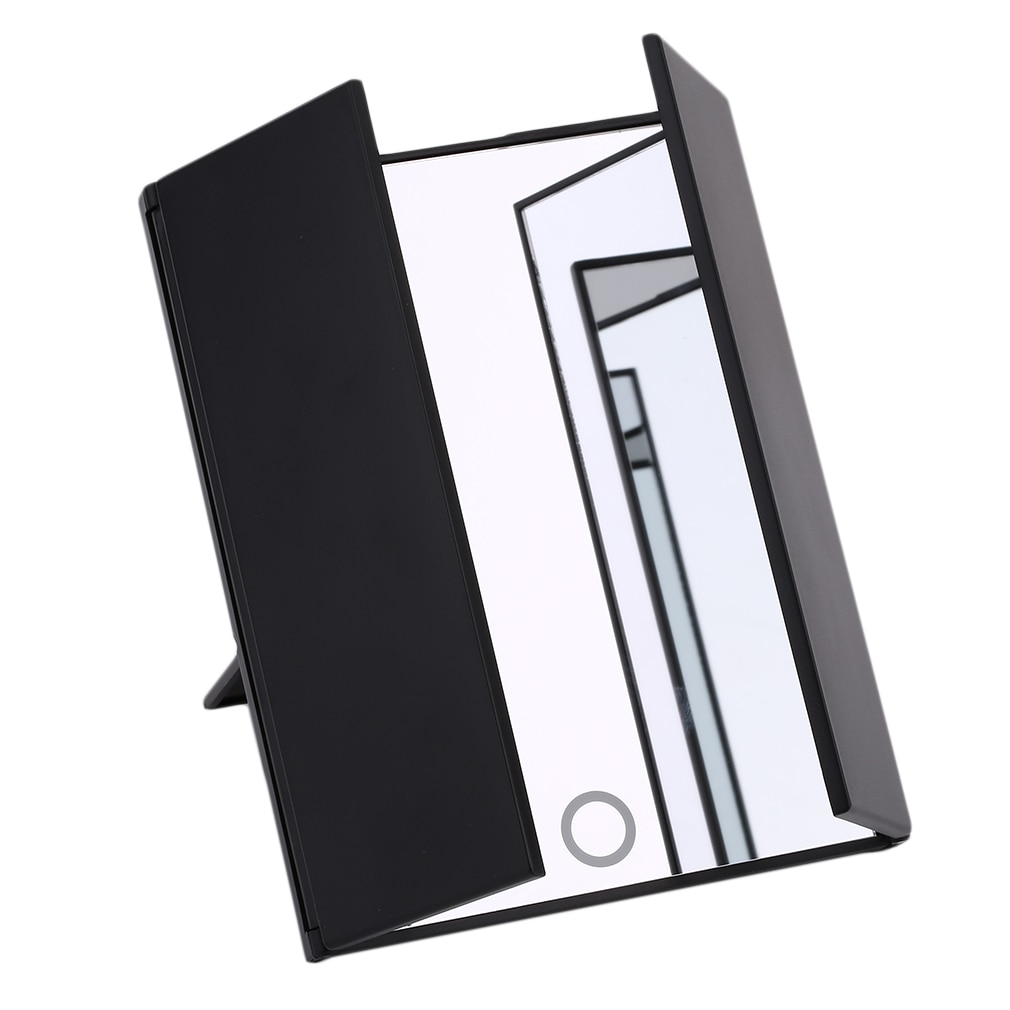 8LEDs Lower power Screen Mirror Tri-Folded Makeup ... – Vicedeal