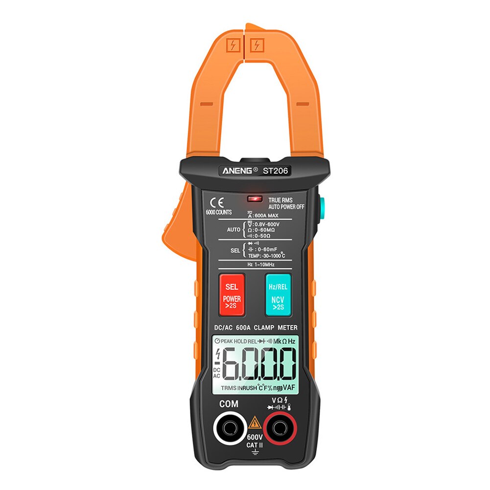 ST206 Digital Clamp Multimeter Power Meter 6000 Co... – Grandado