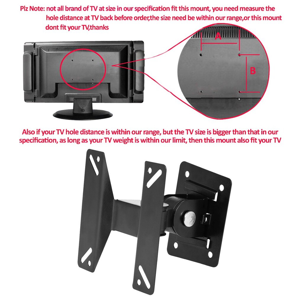 F01 TV Wall Mount Bracket Tilt & Swivel Rotation A... – Vicedeal