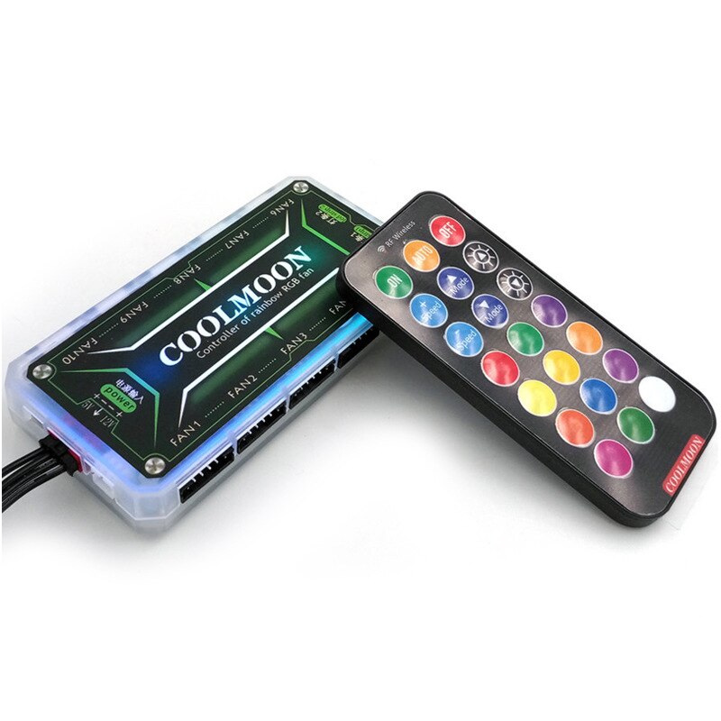 COOLMOON RGB Fan Controller Luminous Color Changin... – Grandado