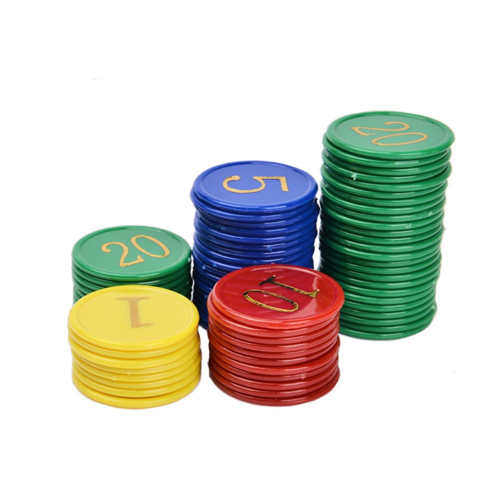 160Pcs/Set Plastic Poker Chips 38mm Learning Count... – Grandado