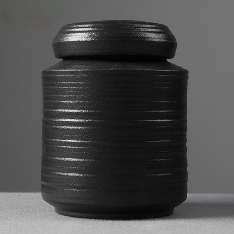 Black/White Funeral Ashes Jar Urn For Human Cremat... – Grandado
