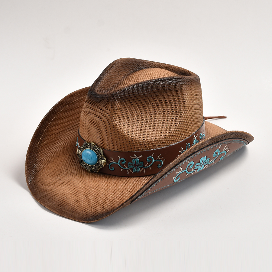 Strå western cowboyhat sommer udendørs rejse stran... – Vicedeal