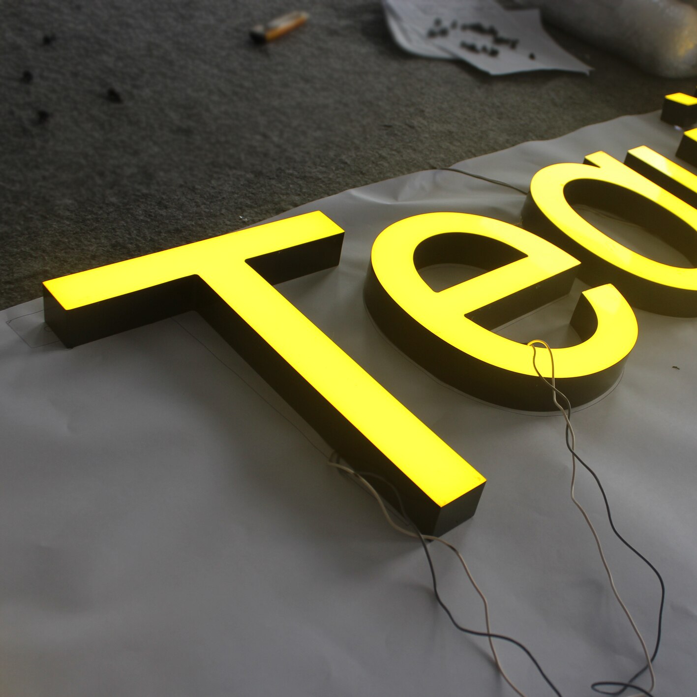 waterproof logo alphabet acrylic letter 3d logo ac... – Grandado