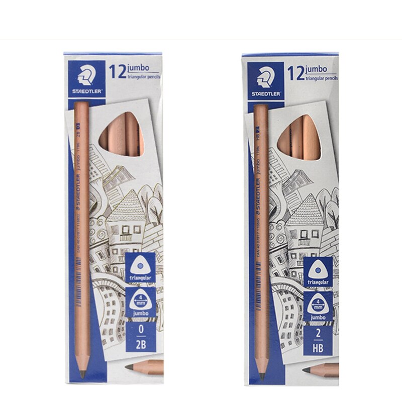 STAEDTLER pencil 119N-HB|2B thick rod triangle pen... – Grandado