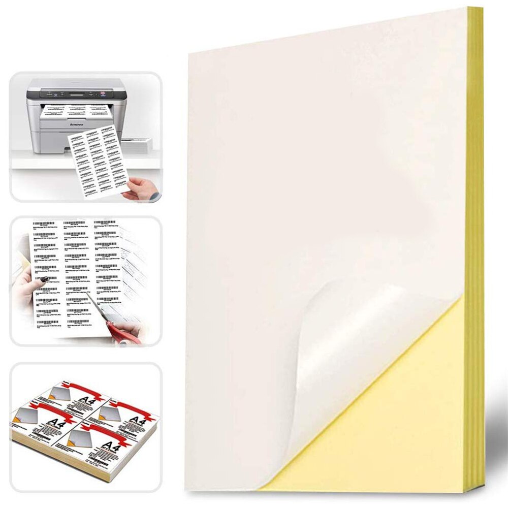 5 Sheets/Pack A4 Self Adhesive Label Paper Self Ad... – Vicedeal