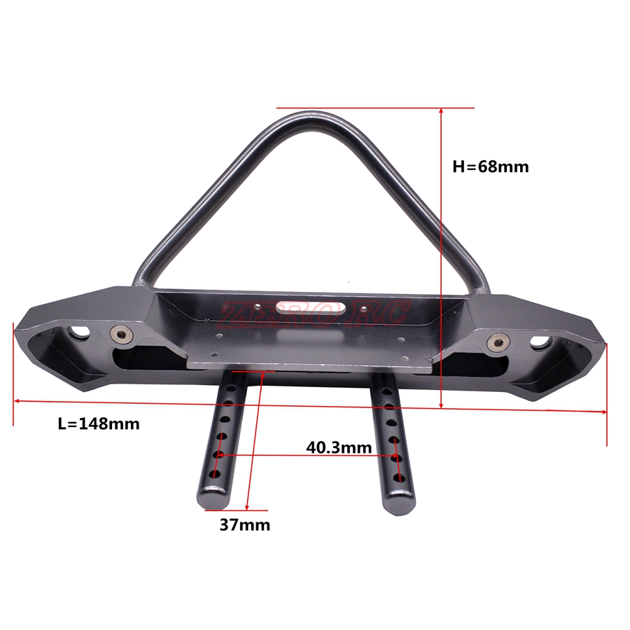 AXIALE SCX10 CNC Voor Achter Bumper Bull Bar Met R... – Vicedeal