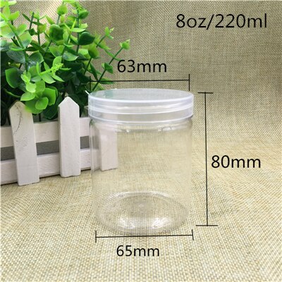 40 pcs 8 oz 220 ml Empty Transparent Plastic Pack ... – Vicedeal