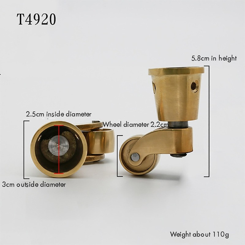 4PCS/Lot Universal Caster Wheels 360 Degree Rotati... – Grandado