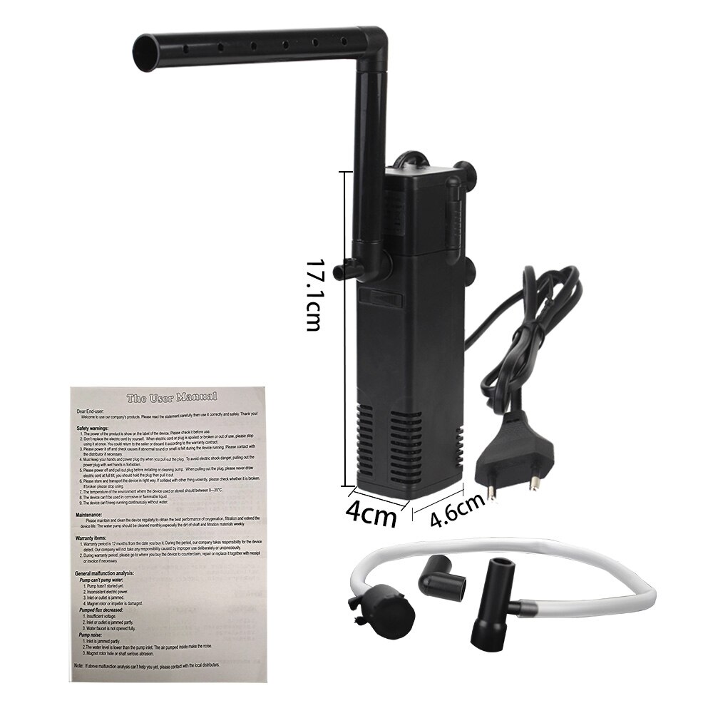 EU Plug Submersible Water Filter Pump Aquarium Fis... – Grandado