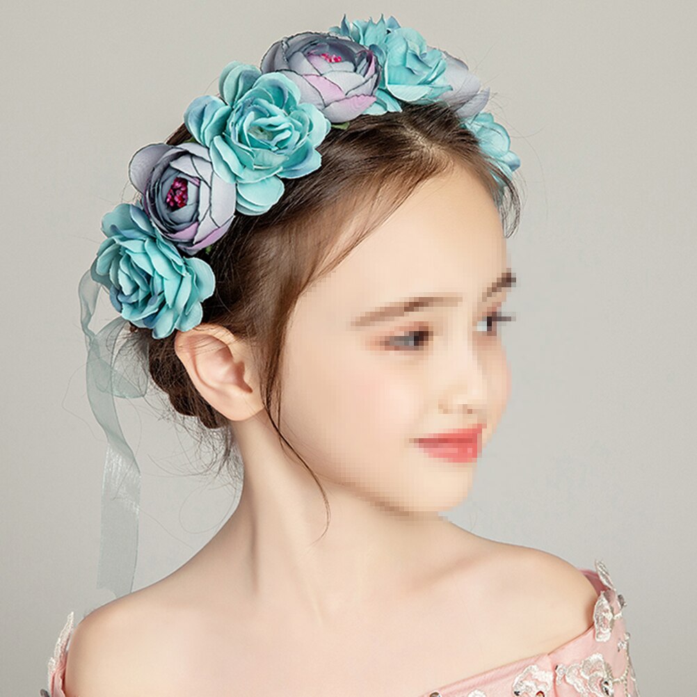 Bridal Rose Flowers on Head Girls Flower Crown Wre... – Vicedeal