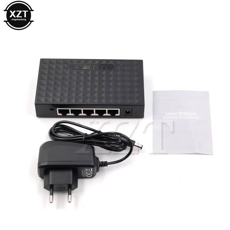 10/100/1000Mbps 5 Port Mini Base Gigabit HUB Fast ... – Grandado