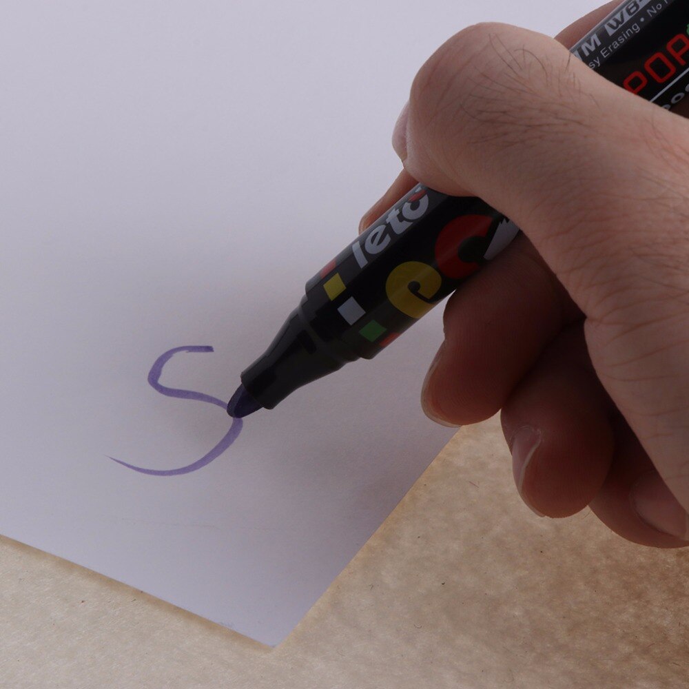 12 Color Whiteboard Marker Erasable POP Paper Glas... – Vicedeal