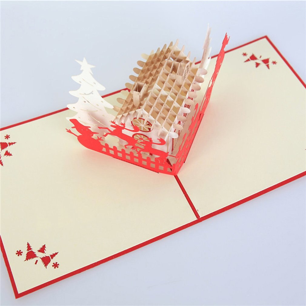 3D Christmas House Greeting Card Birthday Card Fes... – Grandado
