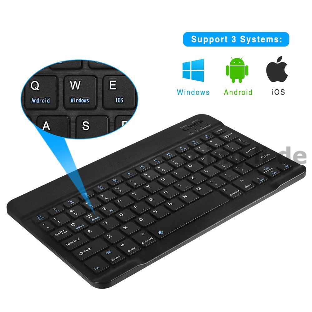 Ultra-Slim Bluetooth Keyboard Oplaadbare Bluetooth... – Vicedeal