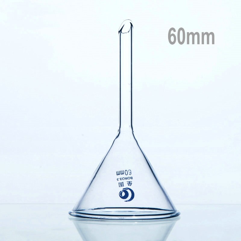 High borosilicate glass triangle funnel diameter 4... – Vicedeal