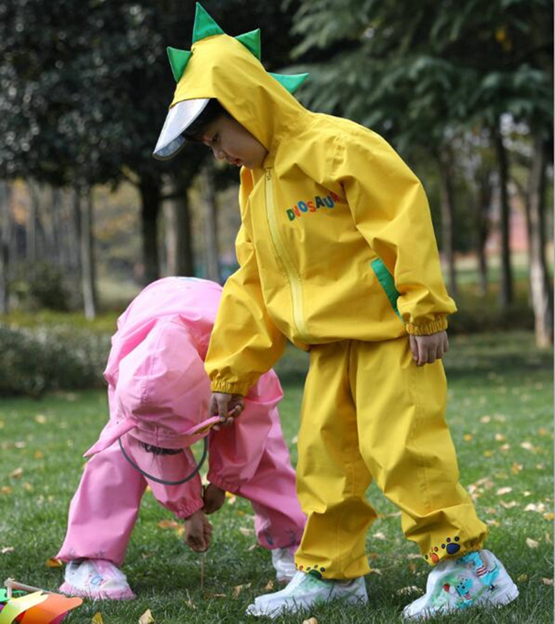 95-140CM Waterproof Raincoat For Children Rain Coa... – Grandado