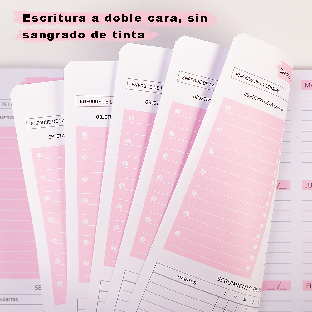 Agendas in Spanish notebook A5 planners daily plan... – Grandado