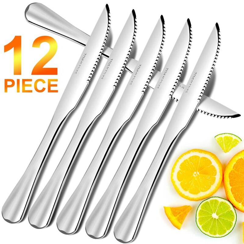Steak Knives, Heavy-Duty Stainless Steel Steak Kni... – Grandado
