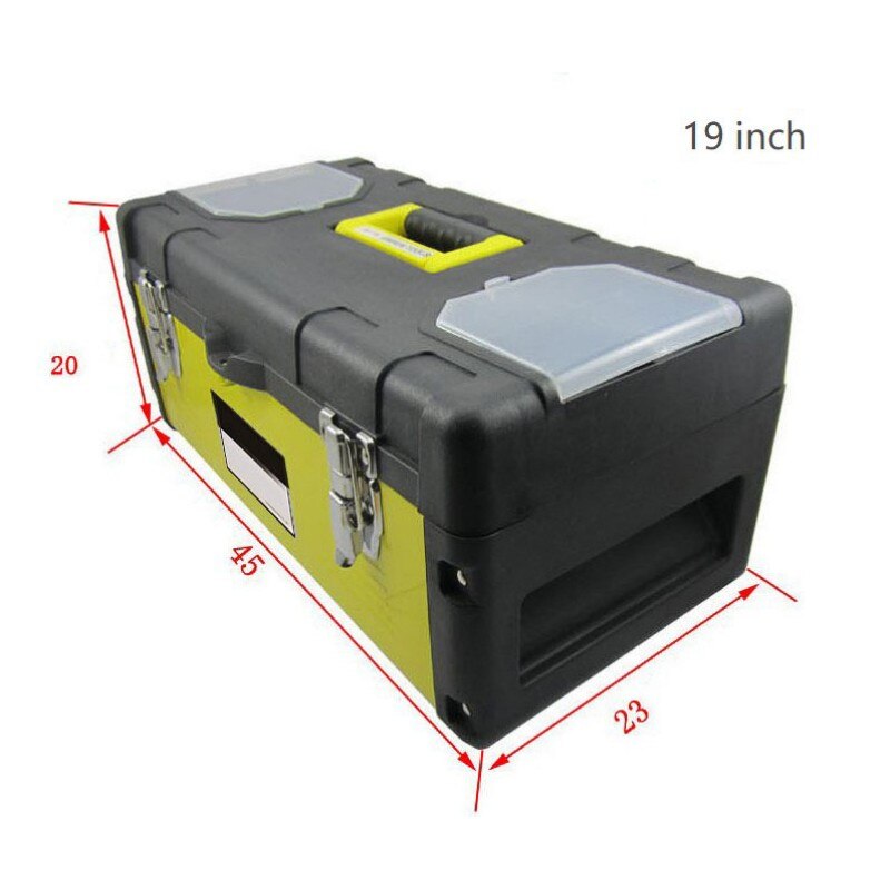 Large stainless steel + ABS Plastic toolbox Portab... – Grandado
