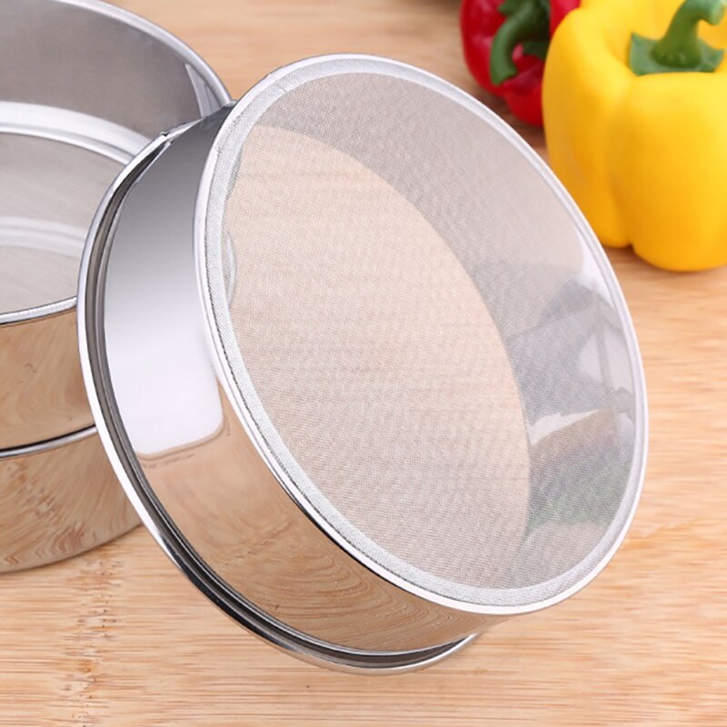 Stainless Steel Mesh Flour Sifting Sifter Sieve St... – Vicedeal