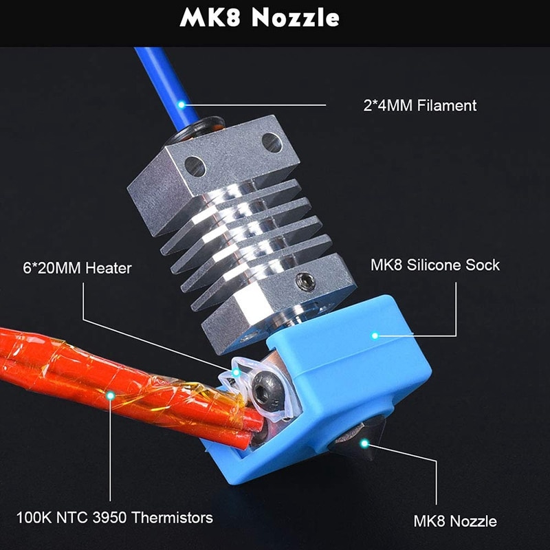 Direct Upgrade MK8 CR10 Extruder Heatsink All Meta... – Grandado