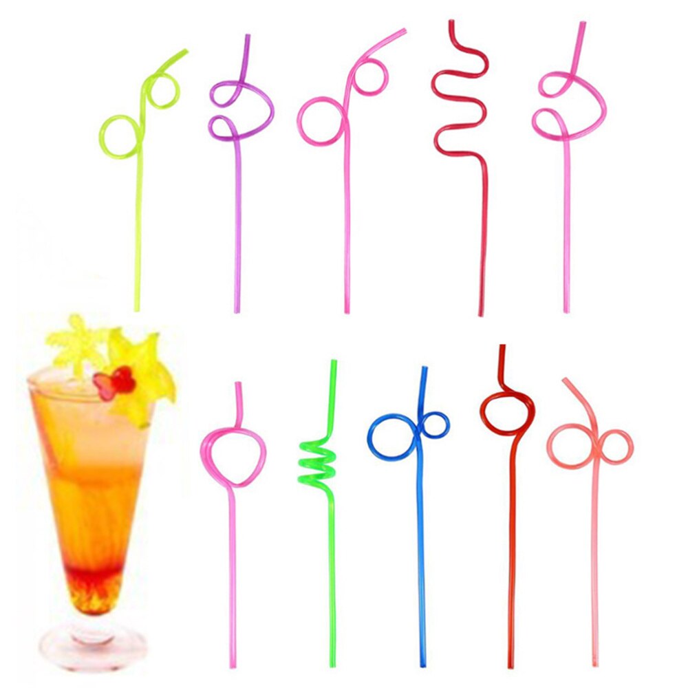 20PCS PVC Crazy Loop Straws Crazy Reusable Drinkin... – Vicedeal