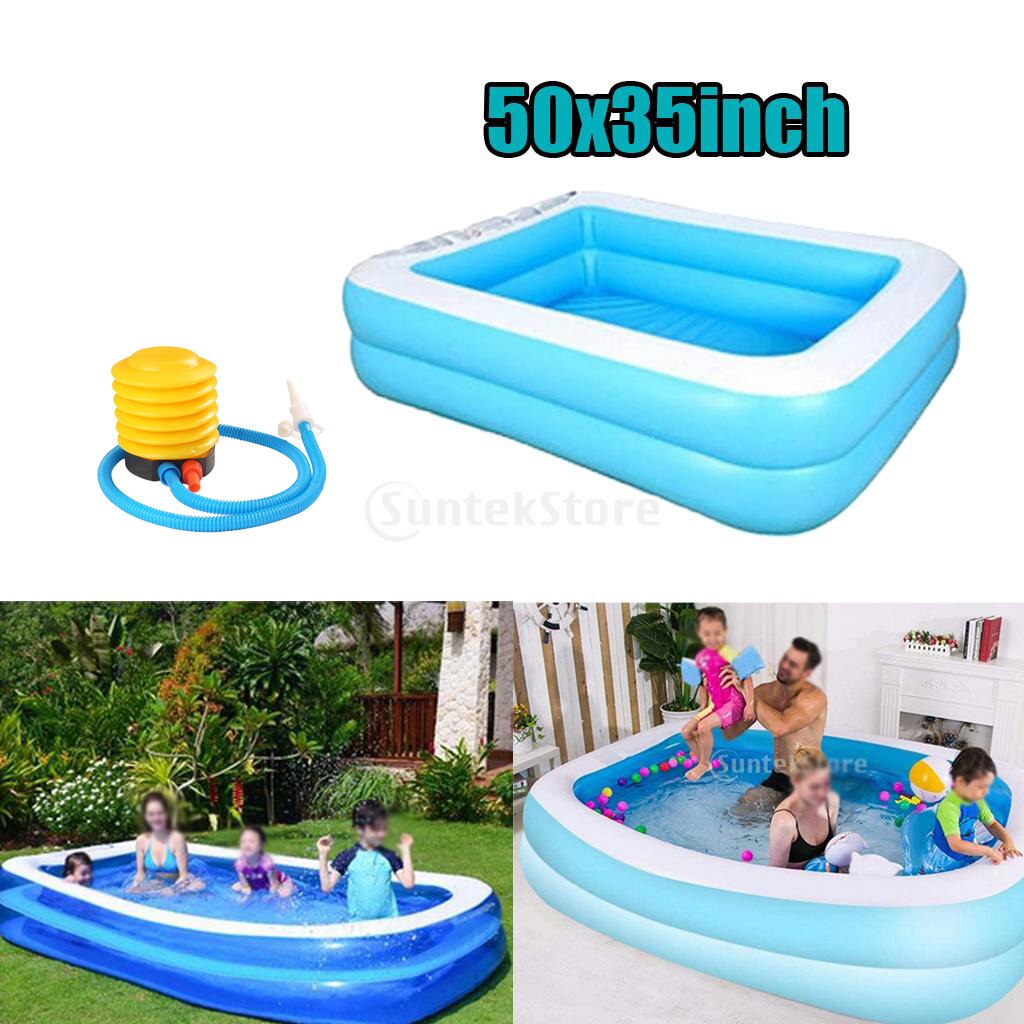 Rectangular Inflatable Pool Thickened Family Paddl... – Grandado