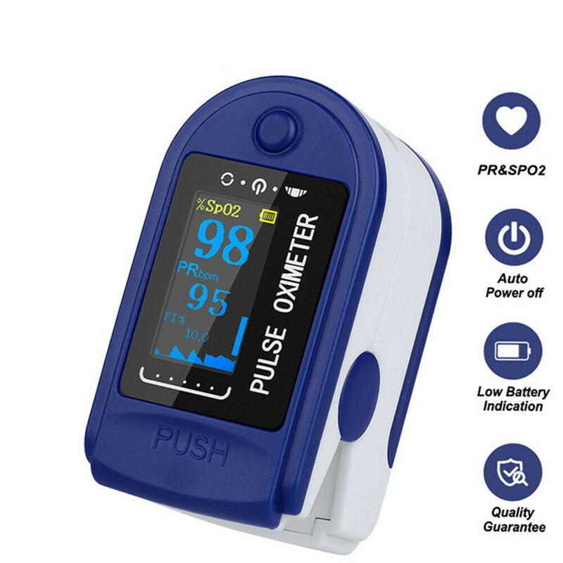 Portable Blood Oxygen Monitor Finger Pulse Oximete... – Grandado