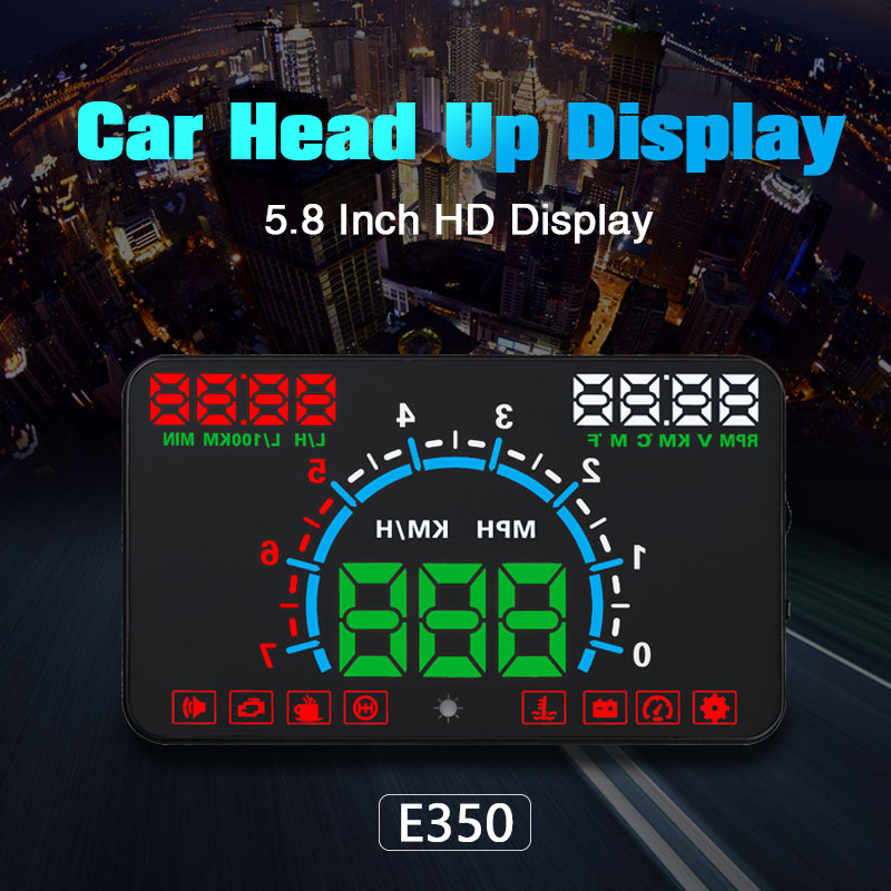 GEYIREN E350 OBD2 II HUD Car Display 5.8 Inch Scre... – Grandado