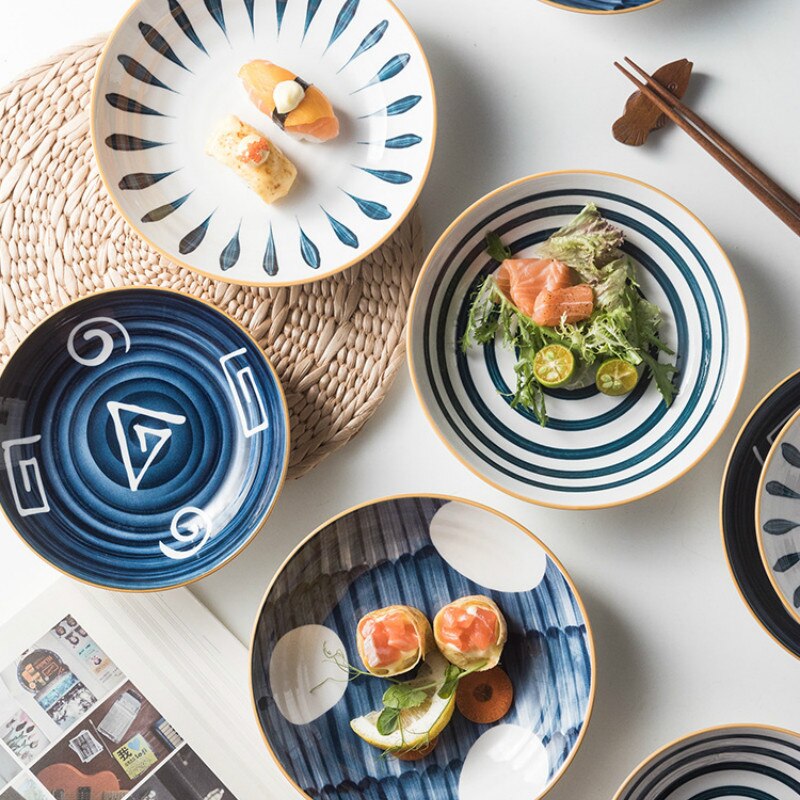 Japanese-style Ceramic Tableware Plate Home Plate ... – Grandado