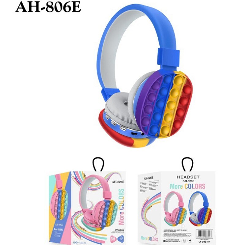 Bluetooth Headphones Pop Push Bubble Fidget Toys A... – Grandado