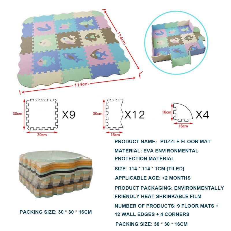 25/9PCS Kids Toys EVA Children's mat Foam Carpets ... – Grandado