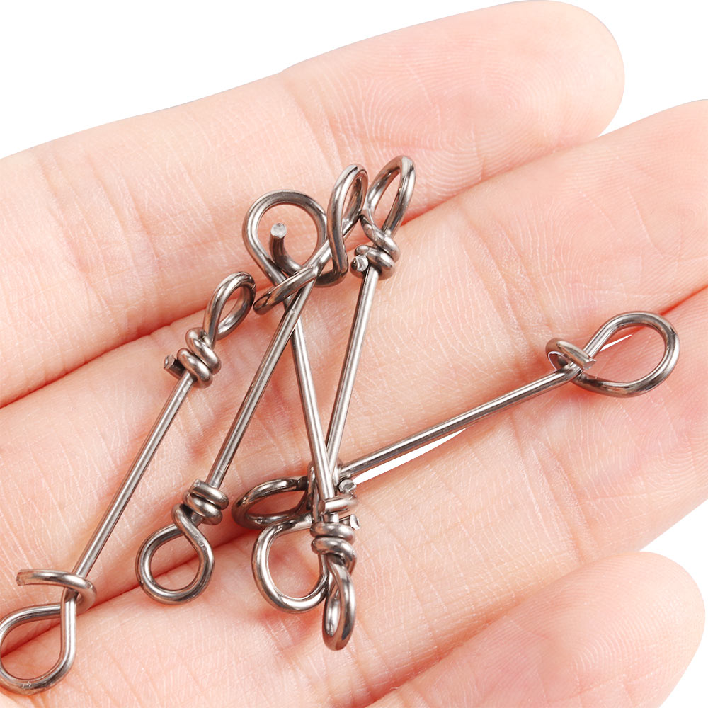 50 Stks/zak Rvs Connector Vissen Fastach Clips Vis... – Vicedeal