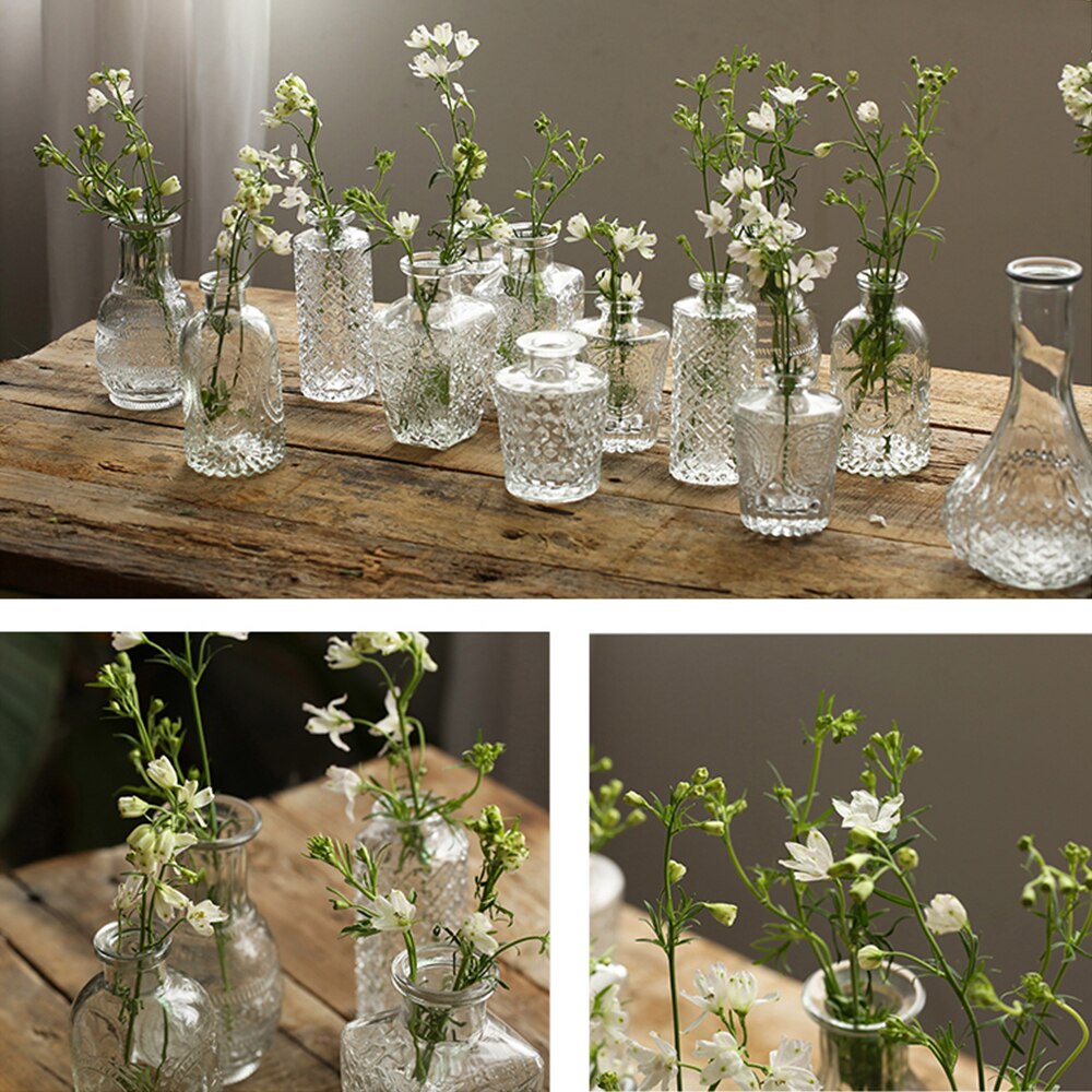 Nordic Stil Wohnkultur Geprägte Transparent Glas V... – Grandado