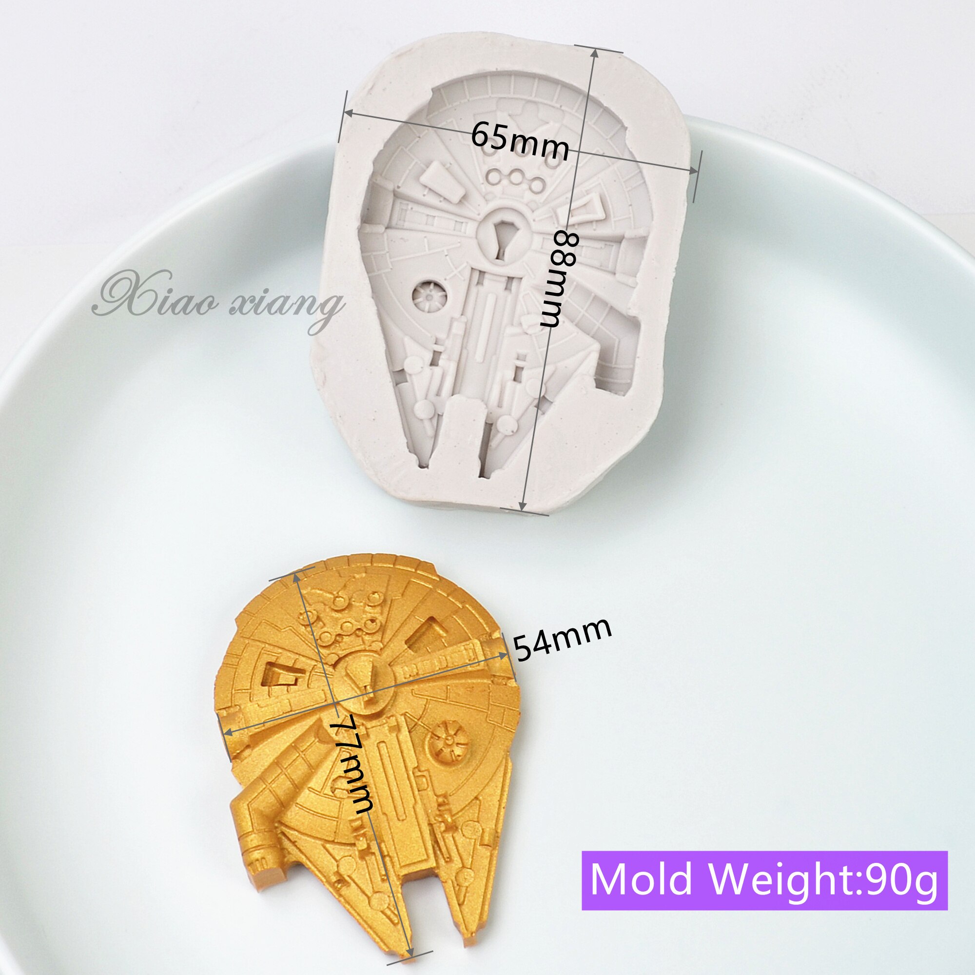 3D Space Ship Silicone Molds Cake Border Cupcake F... – Grandado
